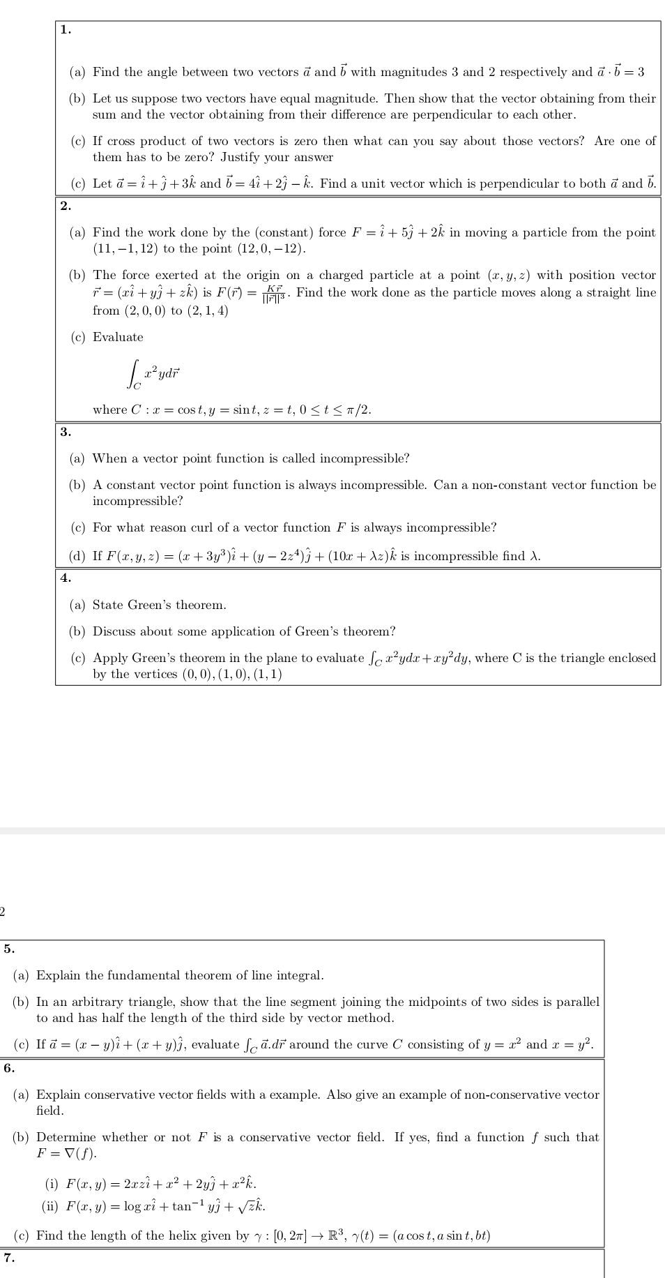1. (a) Find the angle between two vectors | StudyX
