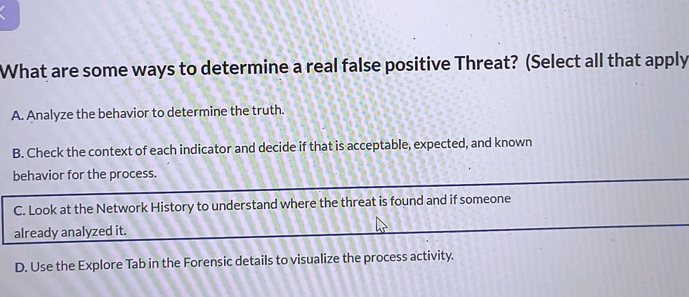 What are some ways to determine a real false