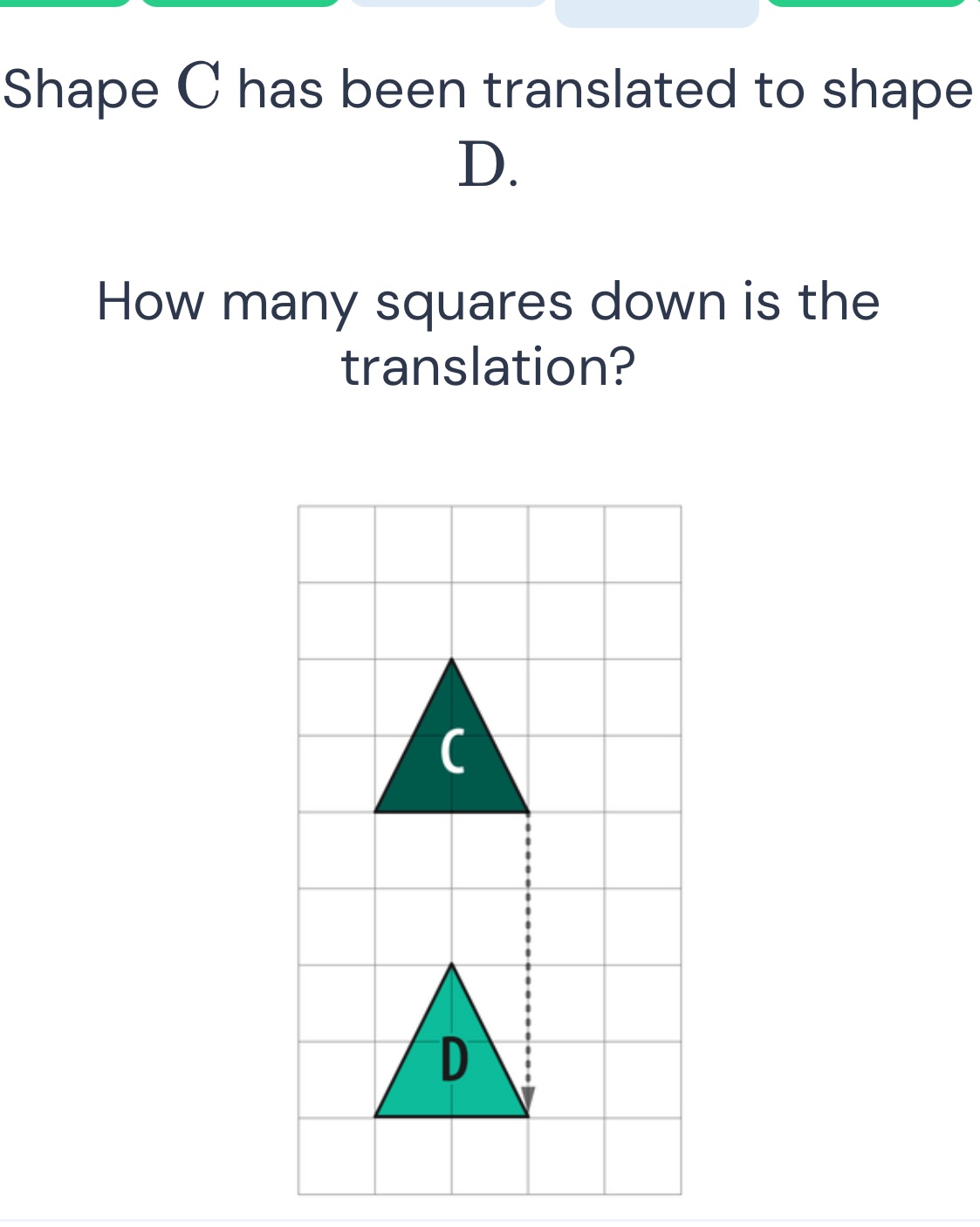 Shape C has been translated to shape D. How | StudyX