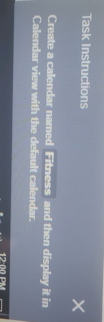 Create a calendar named Fitness and then | StudyX