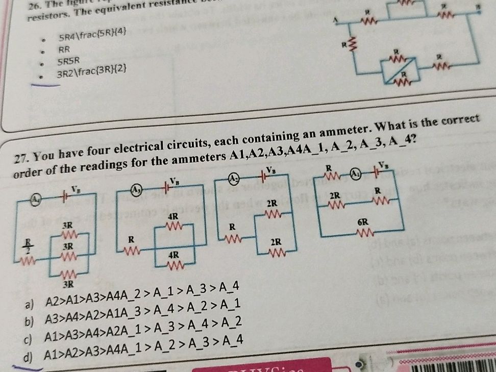 27. You have four electrical circuits, each | StudyX
