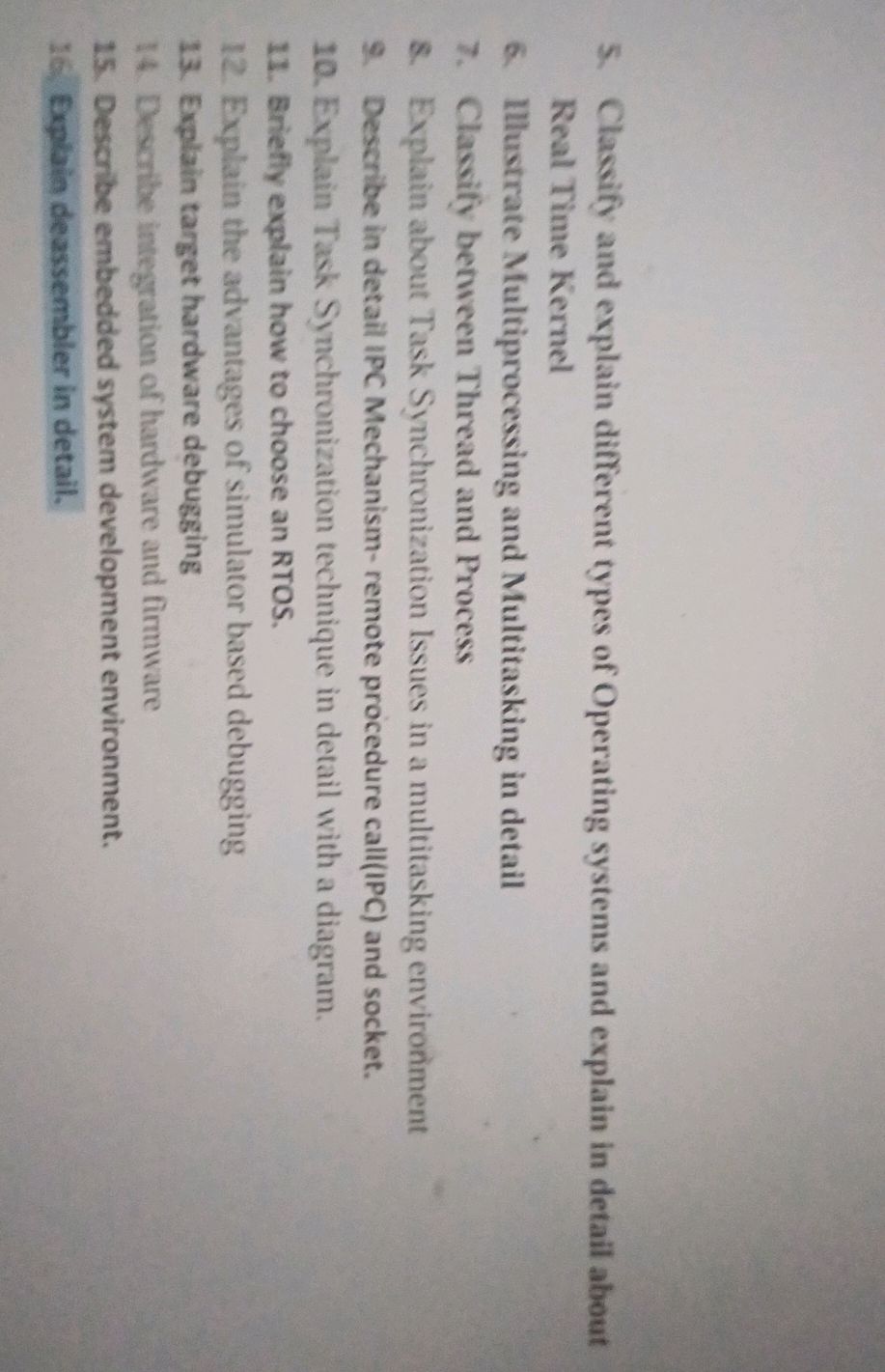 5. Classify and explain different types of | StudyX