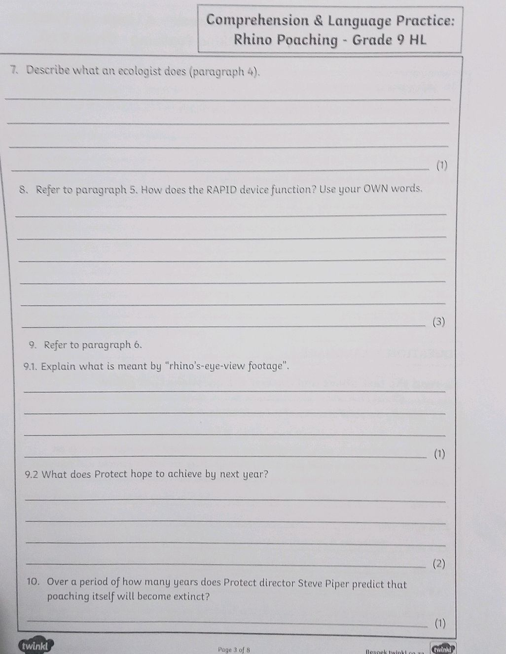 7. Describe what an ecologist does | StudyX