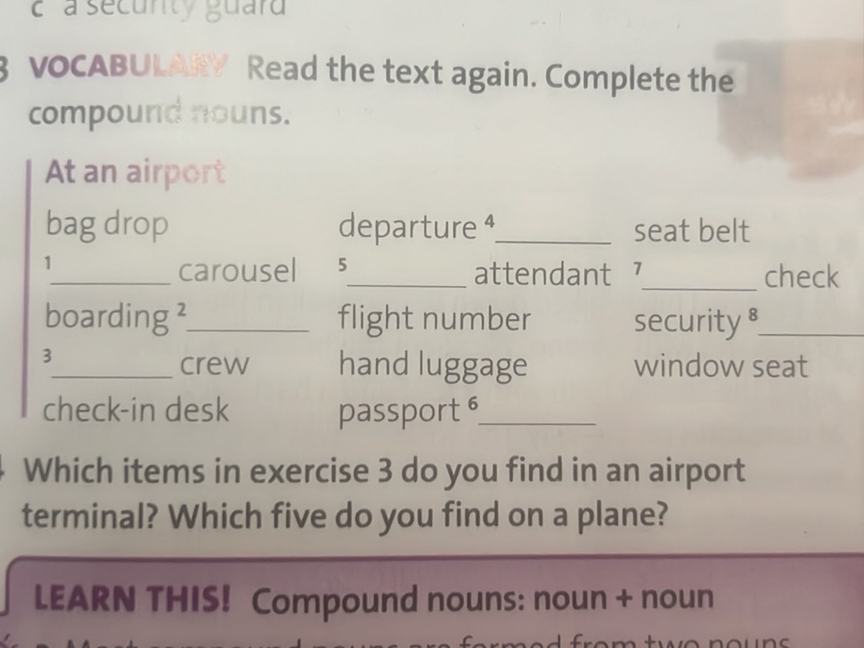 3 VOCABULARY Read the text again. Complete | StudyX