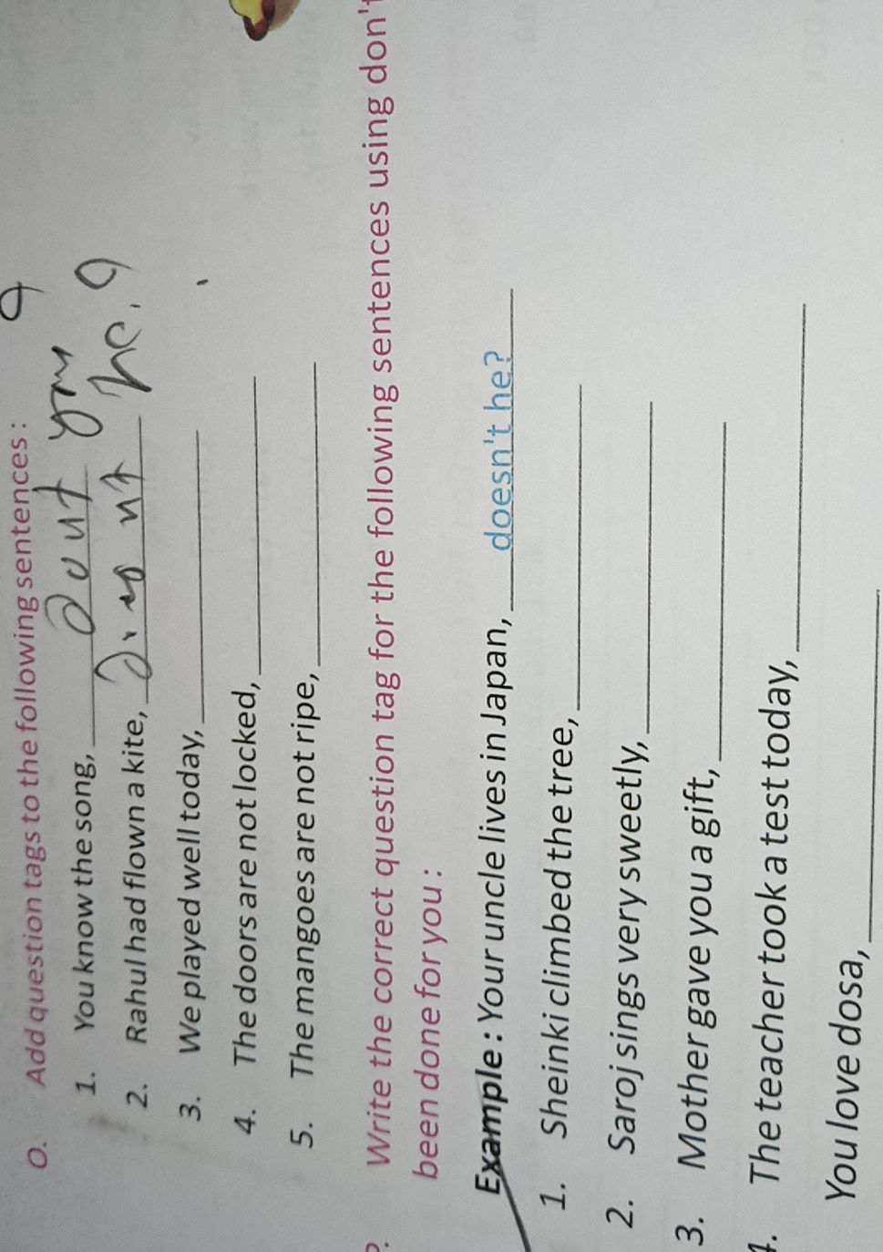 Add question tags to the following | StudyX