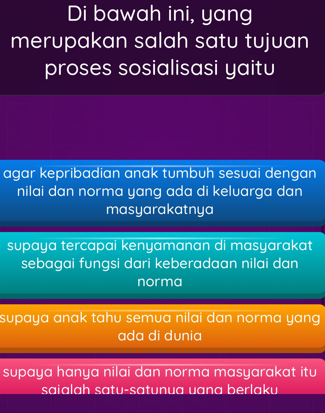 Di bawah ini, yang merupakan salah satu | StudyX