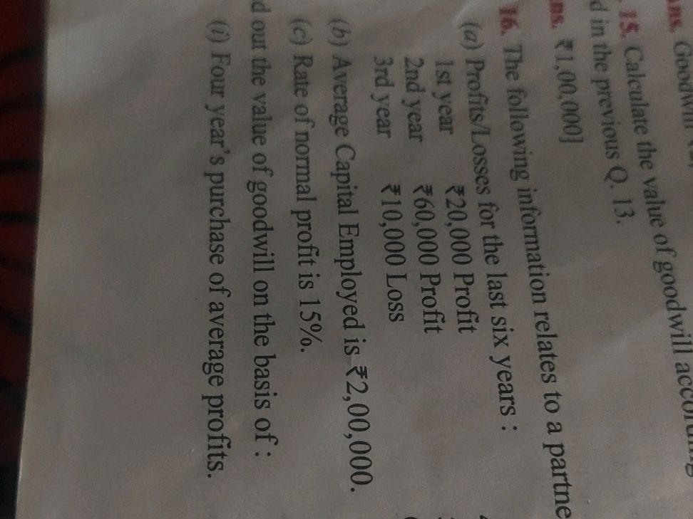 15. Calculate the value of goodwill | StudyX