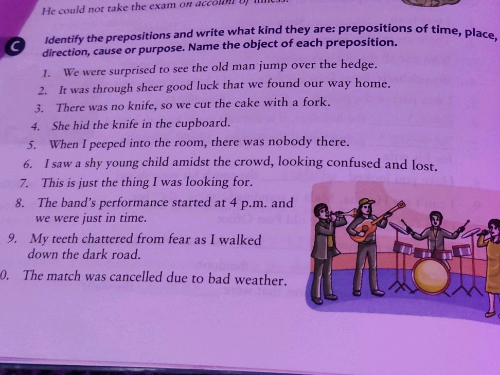 Identify the prepositions and write what | StudyX