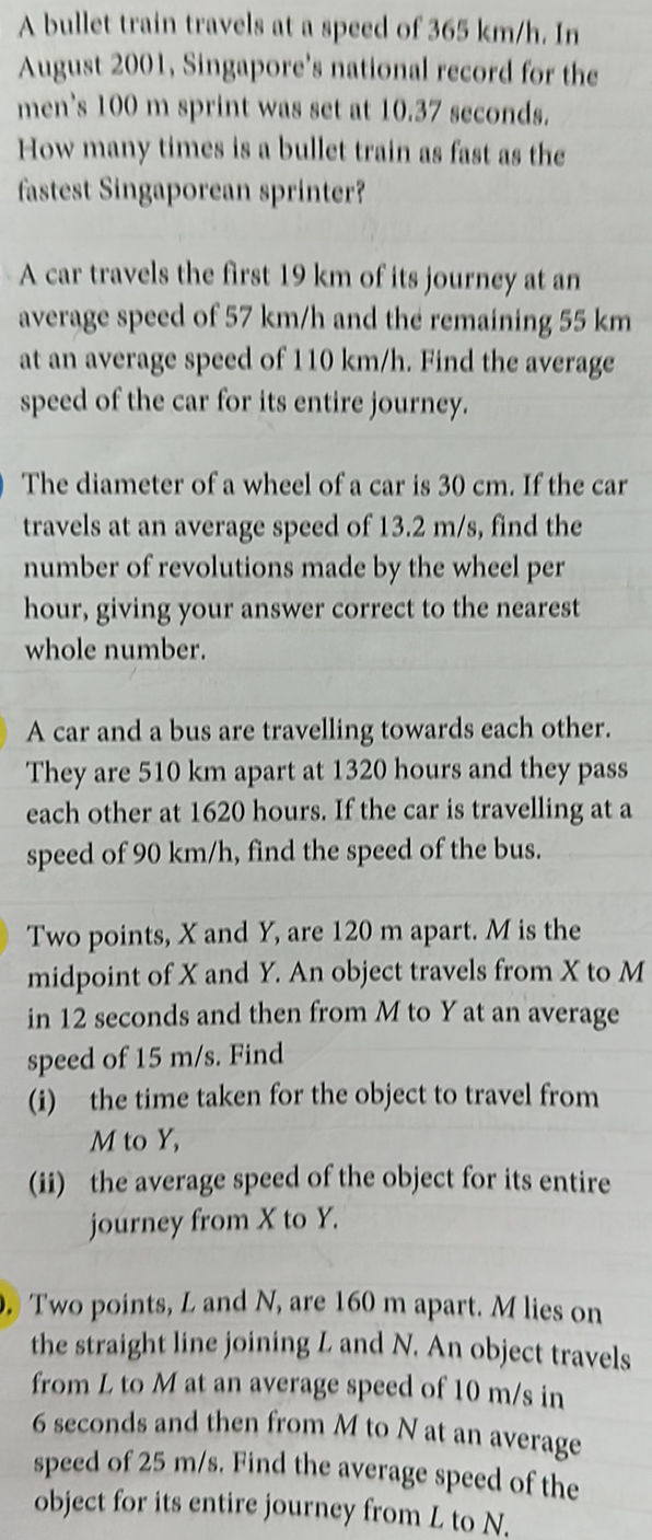 A bullet train travels at a speed of 365 | StudyX