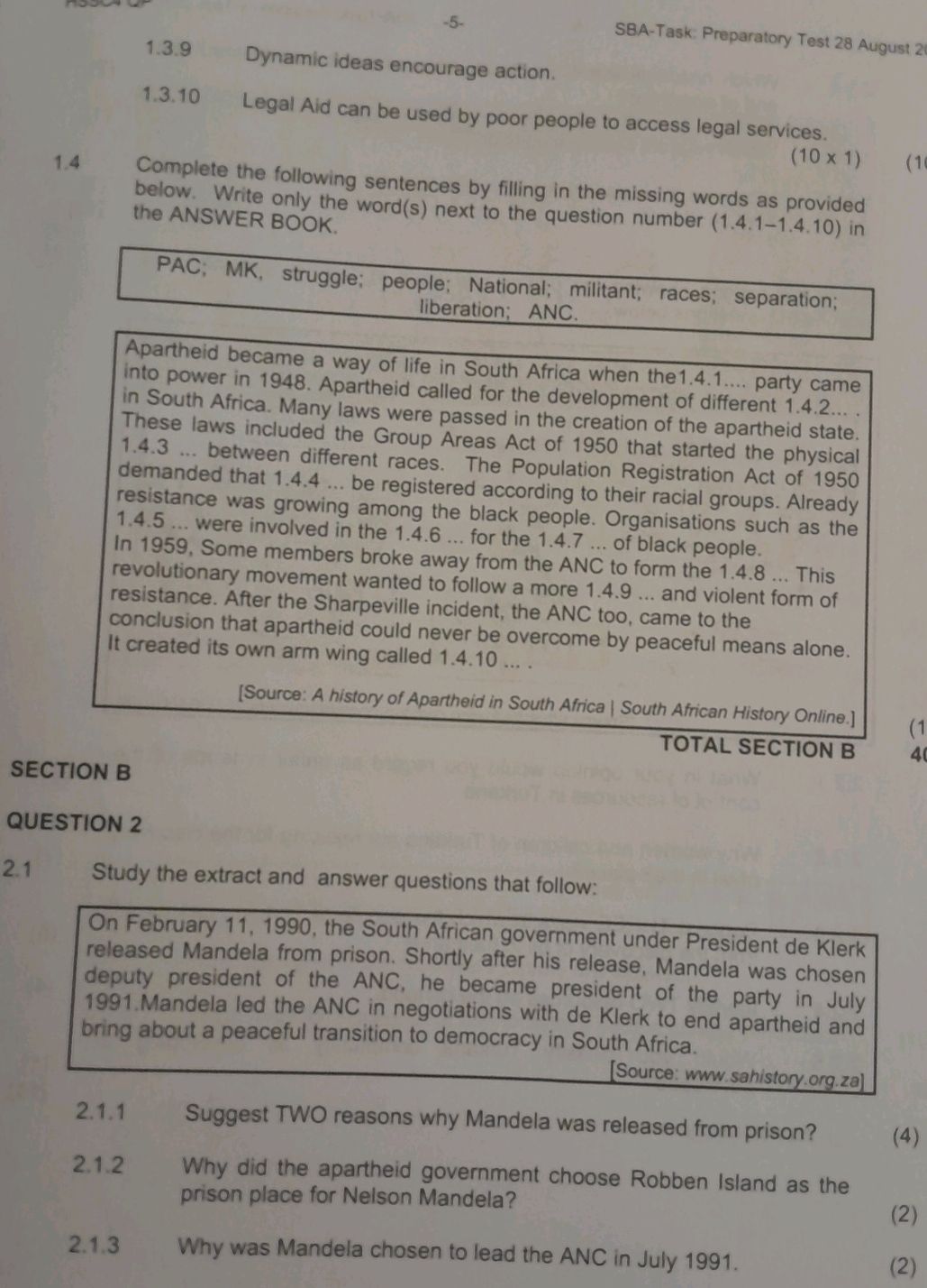 1. 4 Complete the following sentences by | StudyX