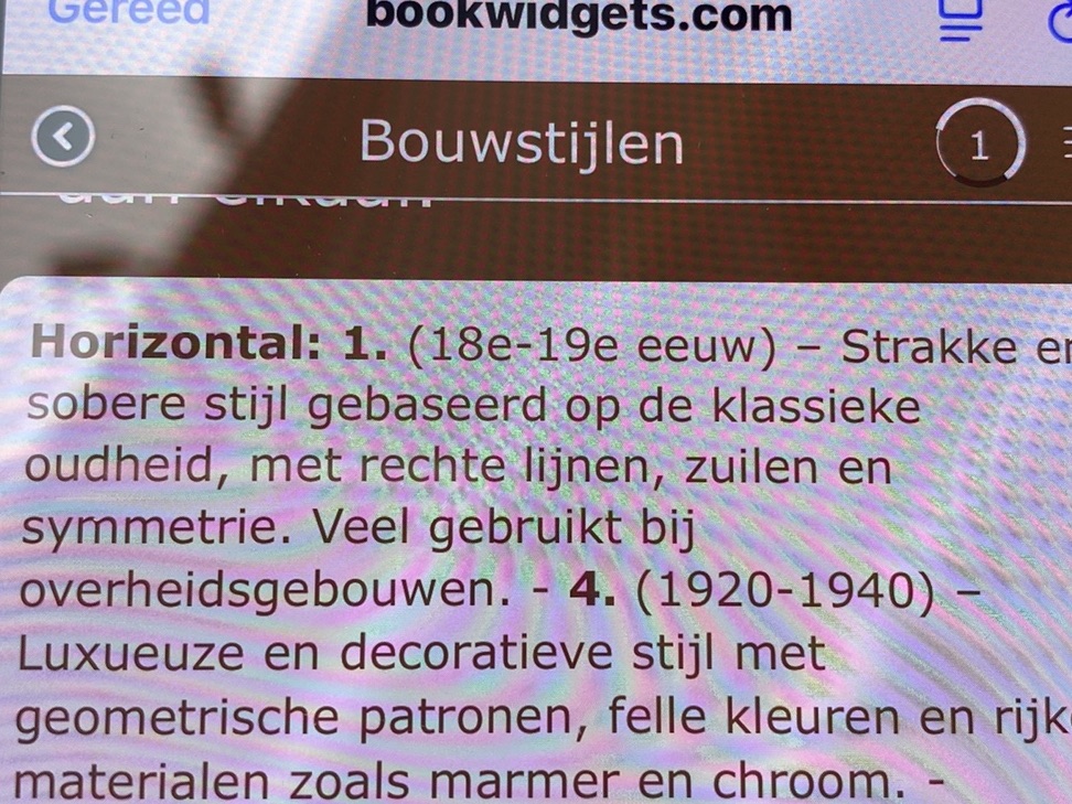 Horizontal: 1. (18e-19e eeuw) - Strakke en | StudyX