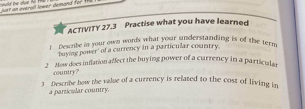 1 Describe in your own words what your | StudyX