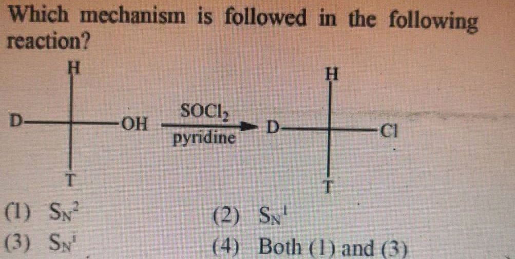 Which mechanism is followed in the following | StudyX