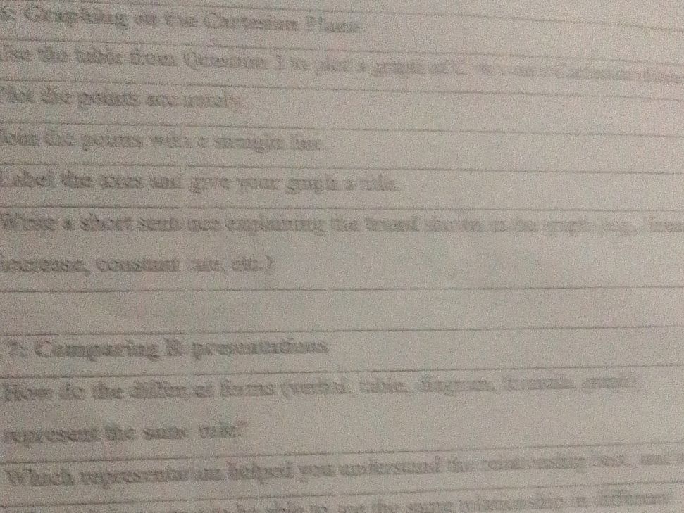 6: Graphing on the Cartesian Plane Use the | StudyX