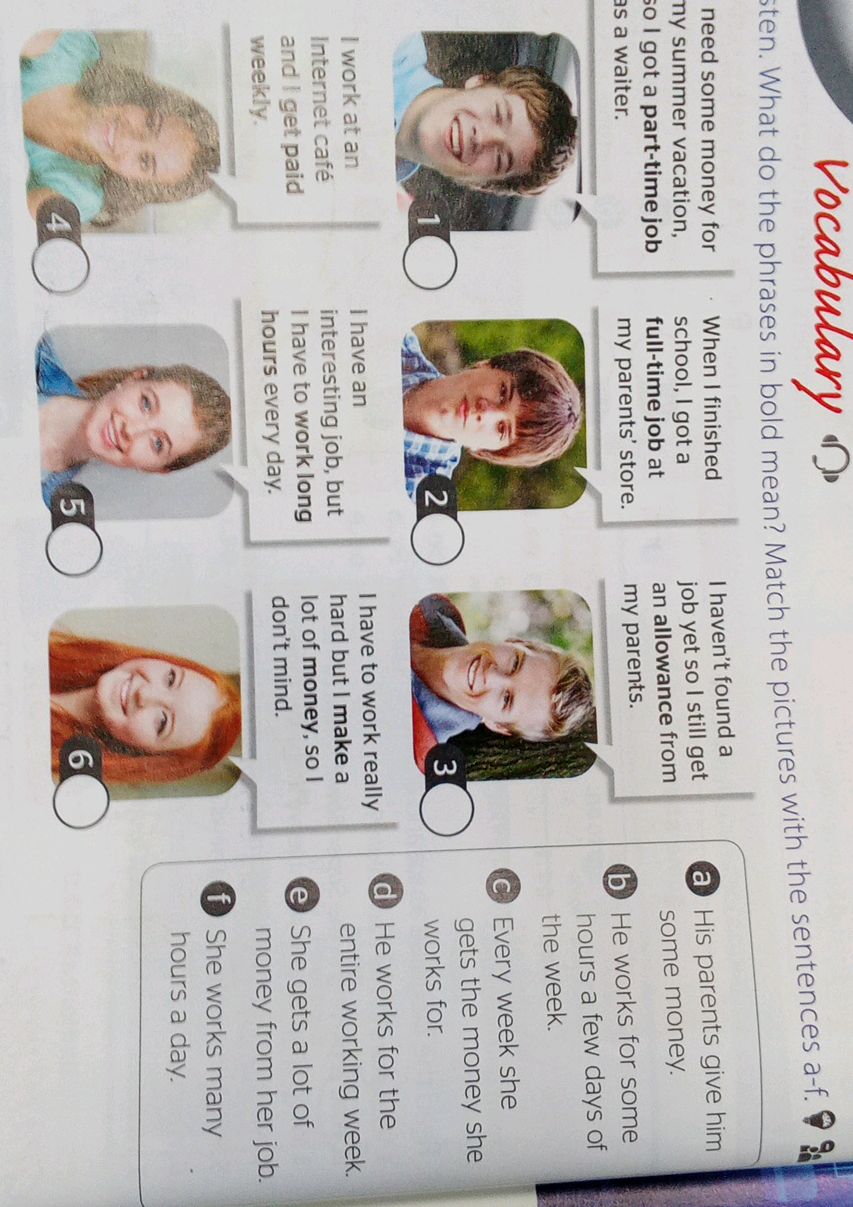 Listen. What do the phrases in bold mean? | StudyX