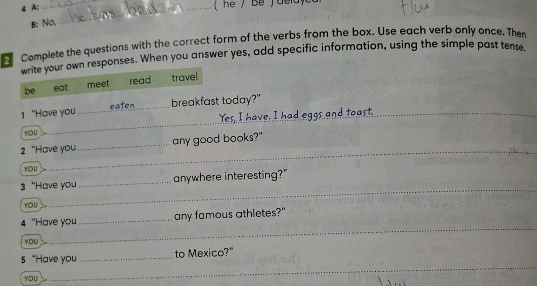 Complete the questions with the correct form | StudyX