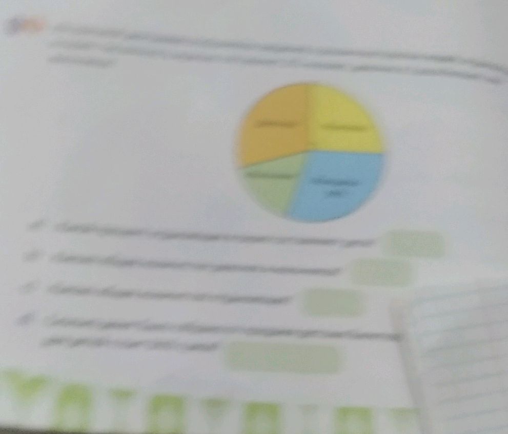 What percentage of the total is the yellow | StudyX