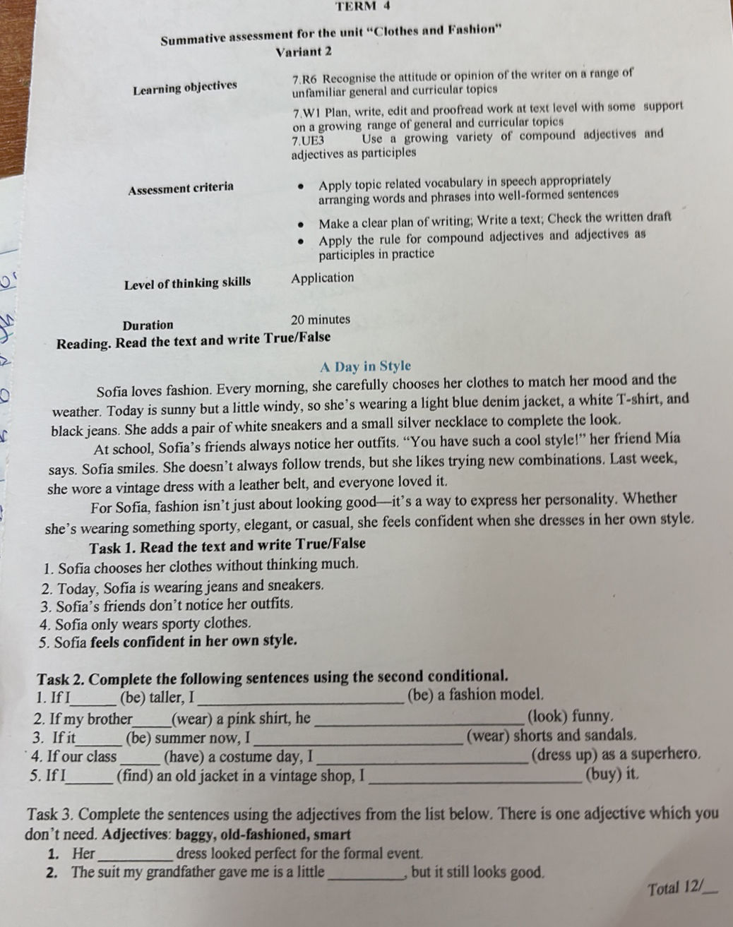 Task 1. Read the text and write True/False | StudyX