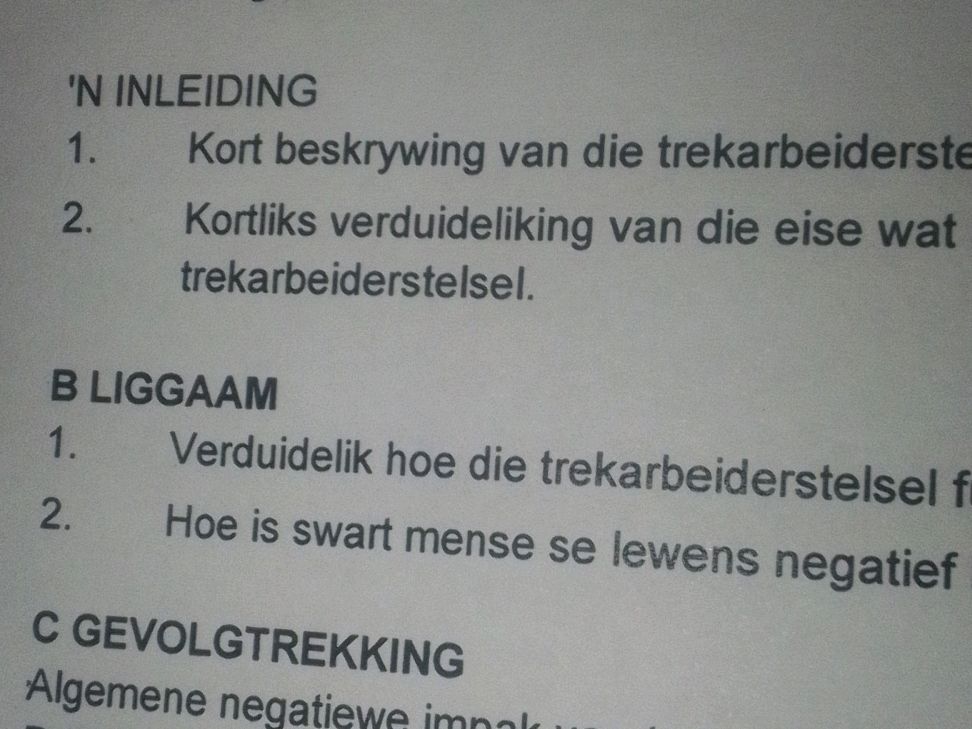 'N INLEIDING 1. Kort beskrywing van die | StudyX