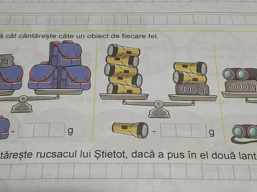 ă cât cântăreşte câte un obiect de fiecare | StudyX