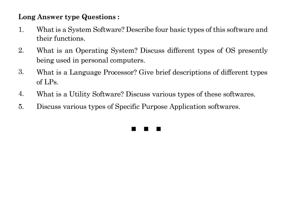 Long Answer type Questions: 1. What is a | StudyX