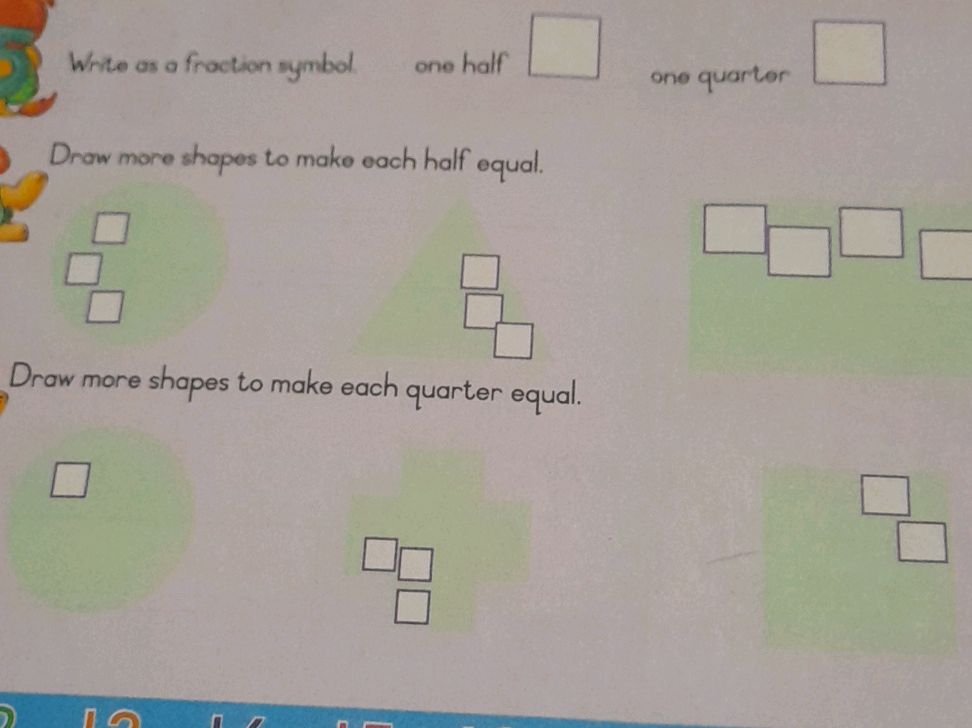 Write as a fraction symbol. one half one | StudyX