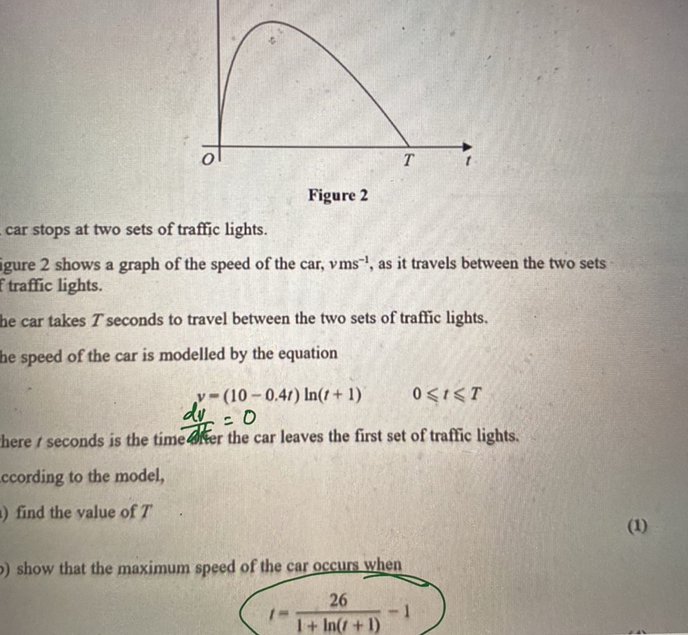 According to the model, a) find the value | StudyX