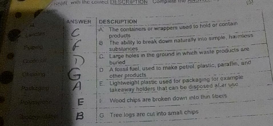 Complete the ANSWER with the correct | StudyX