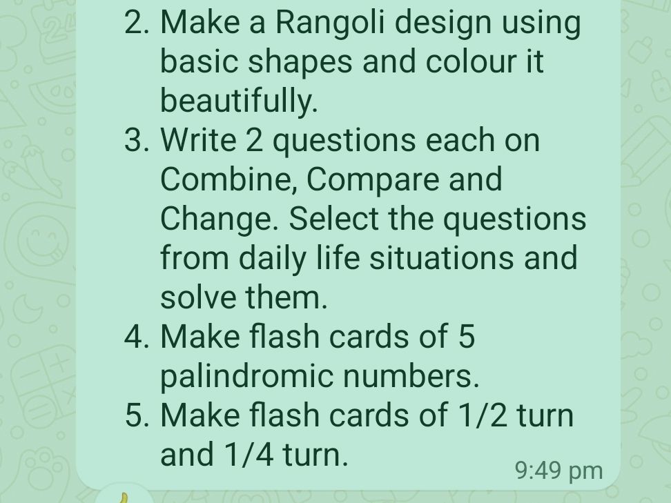 2. Make a Rangoli design using basic shapes | StudyX