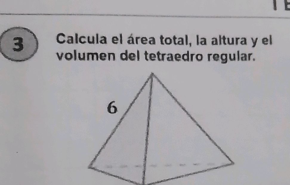 Calcula el área total, la altura y el | StudyX