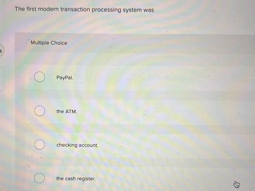 The first modern transaction processing | StudyX