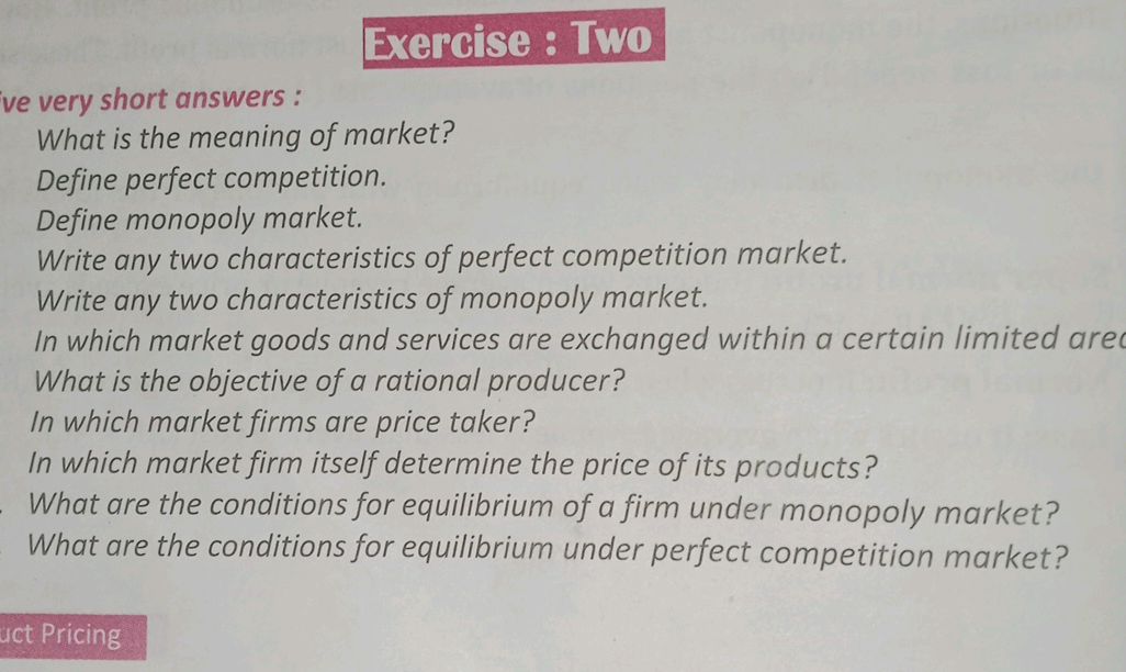 What is the meaning of market? Define | StudyX