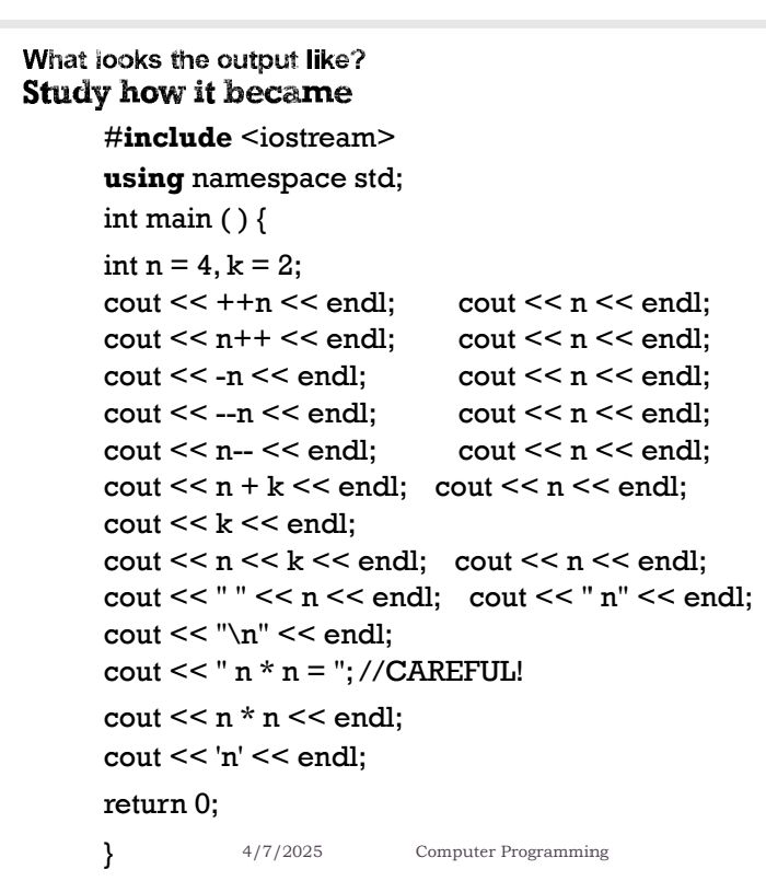 What looks the output like? Study how it | StudyX