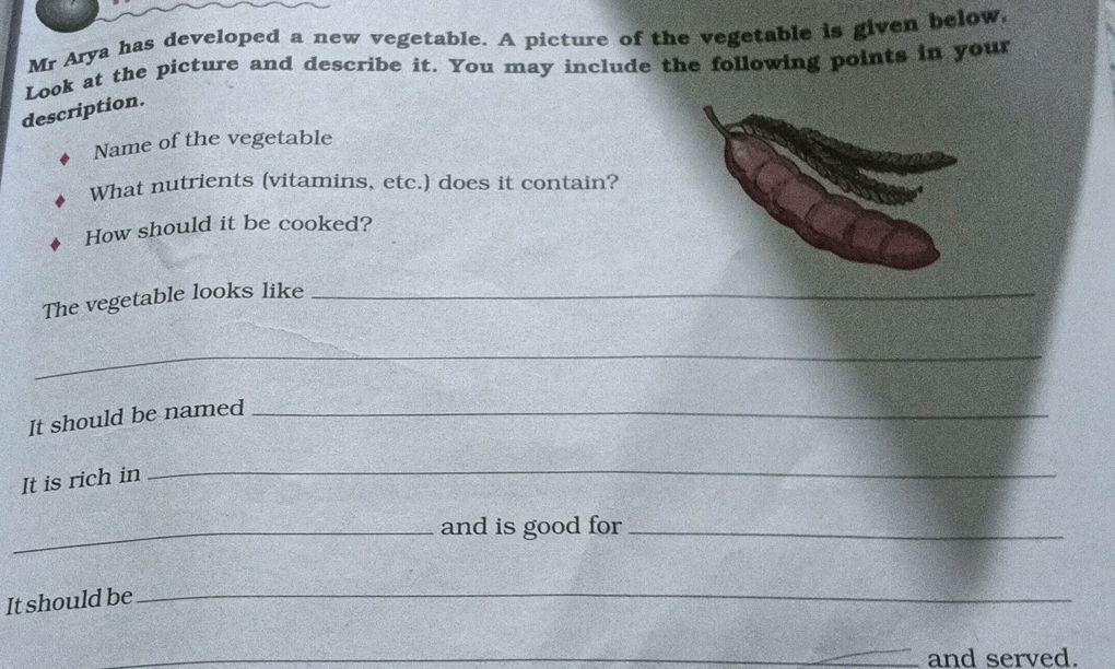 Mr Arya has developed a new vegetable. A | StudyX
