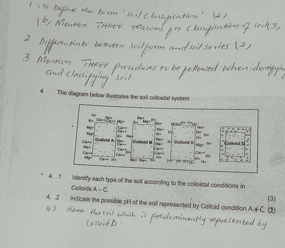1. a) Define the term 'soil classification' | StudyX