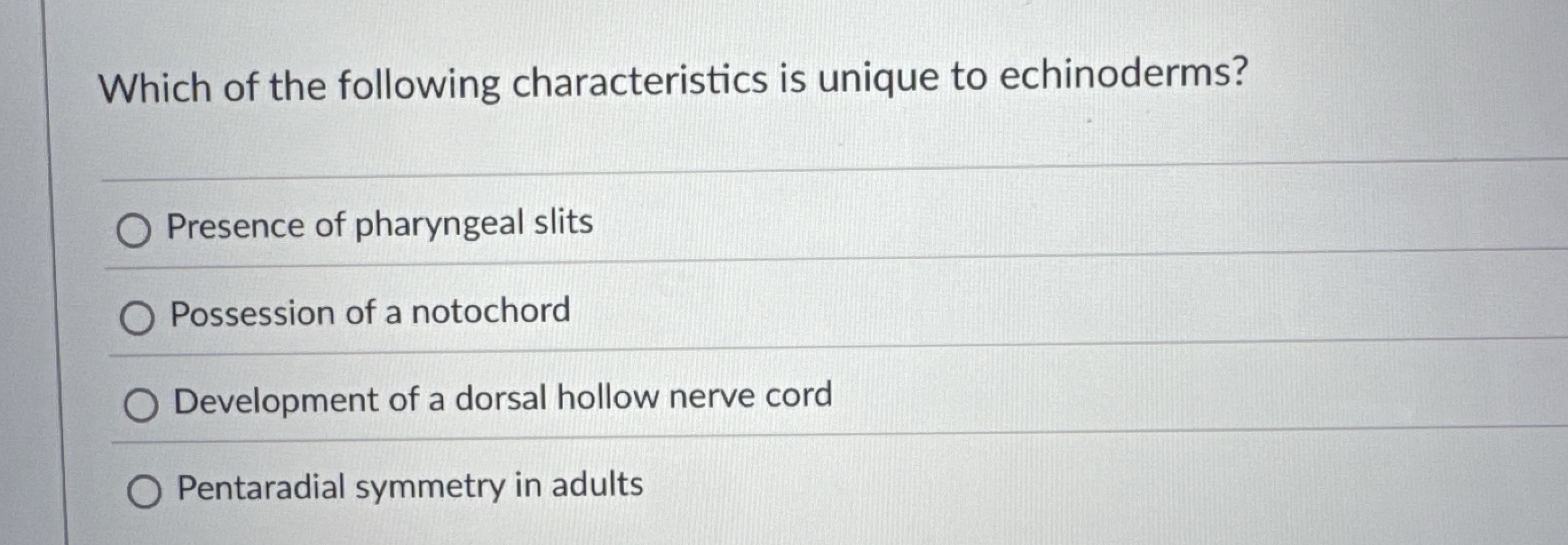 Which of the following characteristics is | StudyX