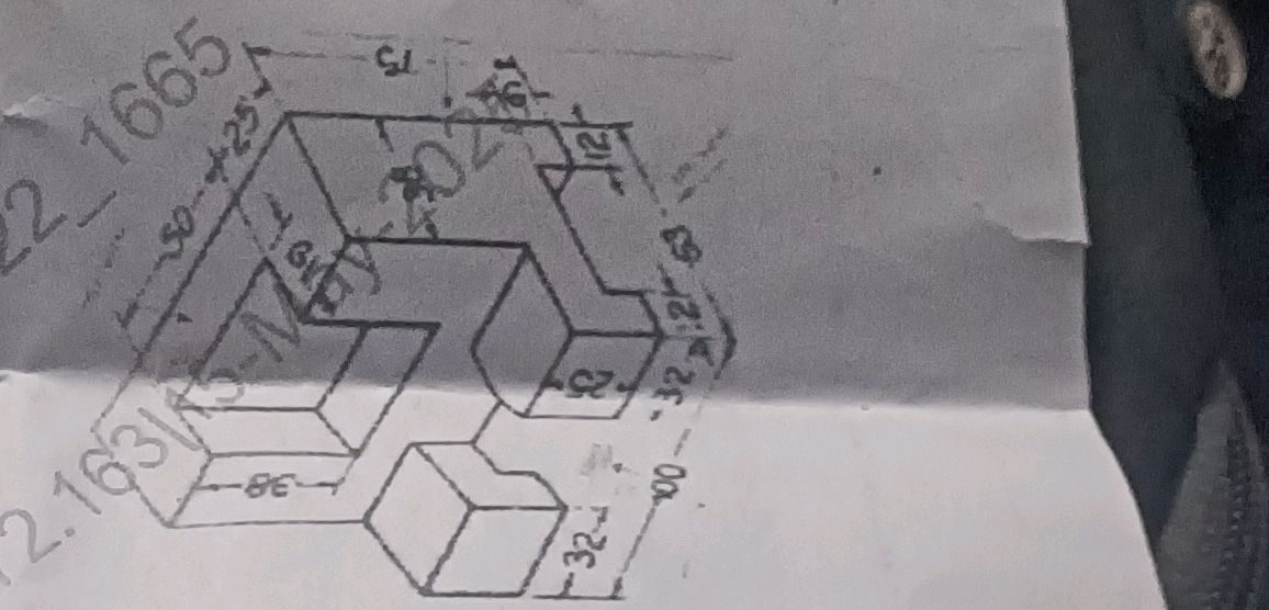 The image shows a 3D isometric drawing of a | StudyX