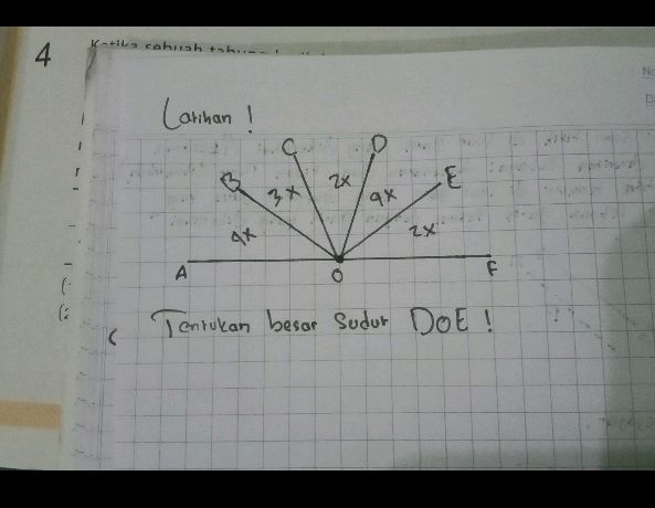 Tentukan besar Sudut DOE! Angles are | StudyX