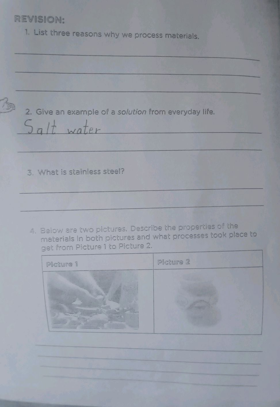 1. List three reasons why we process | StudyX