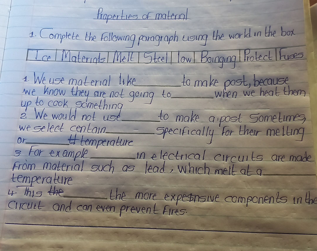 1. Complete the following paragraph using | StudyX