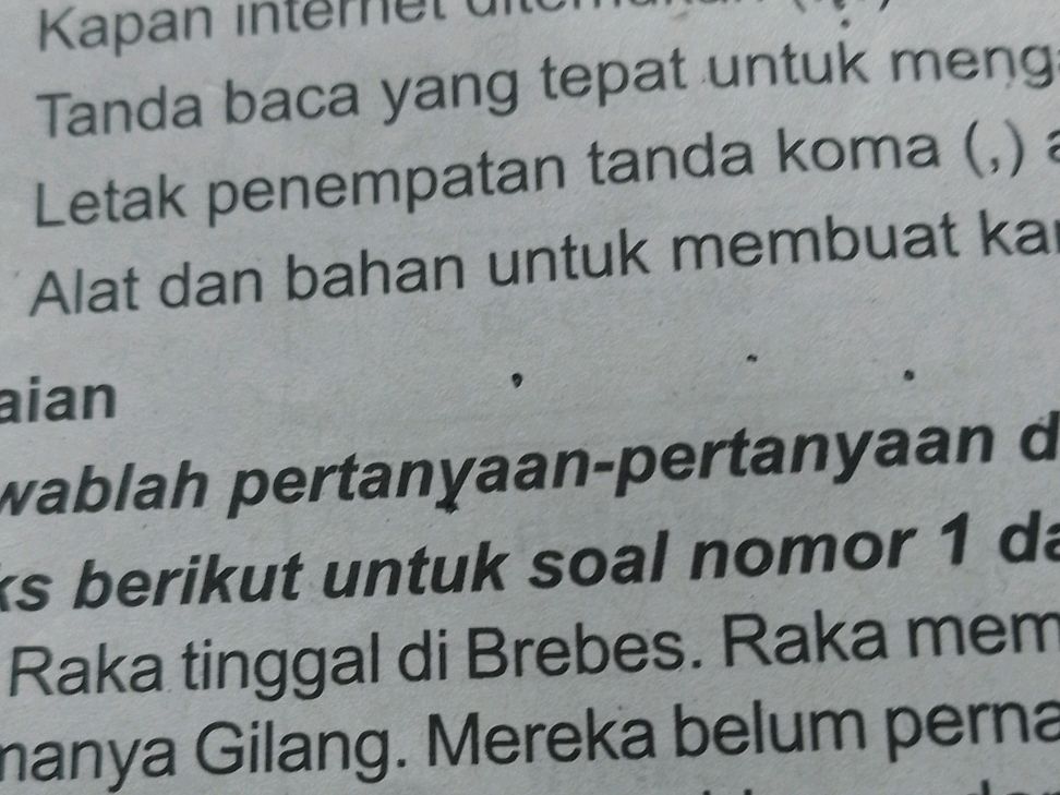 Tanda baca yang tepat untuk meng... Letak | StudyX