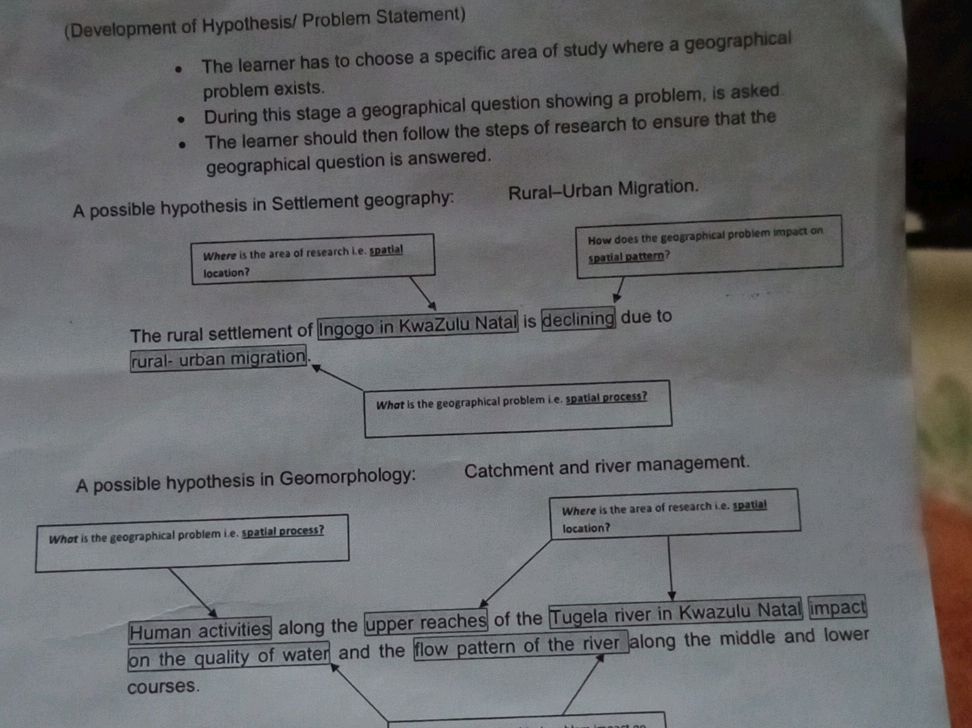 (Development of Hypothesis/ Problem | StudyX