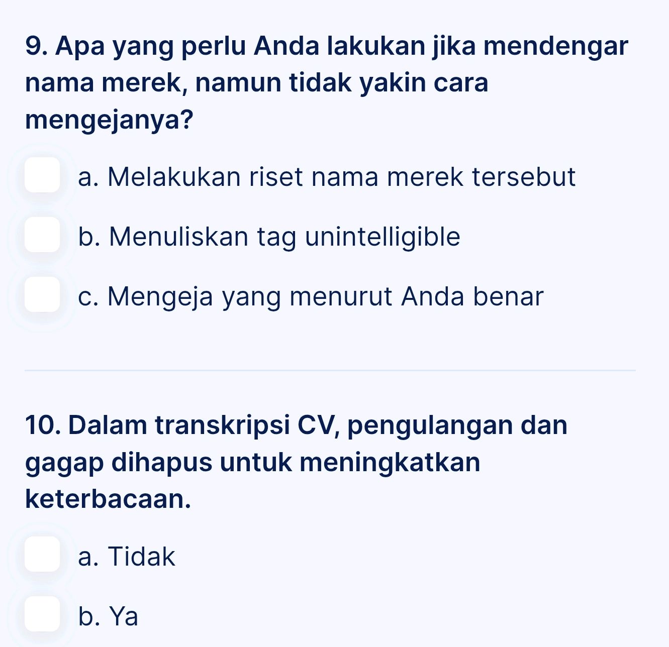 9. Apa yang perlu Anda lakukan jika | StudyX
