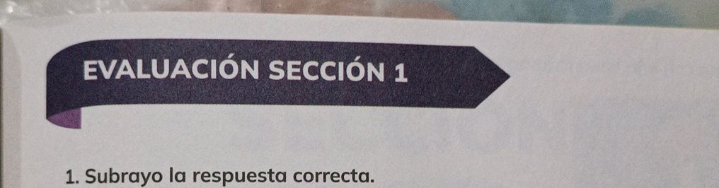 1 Subrayo la respuesta correcta | StudyX 1 Subrayo la respuesta correcta | StudyX