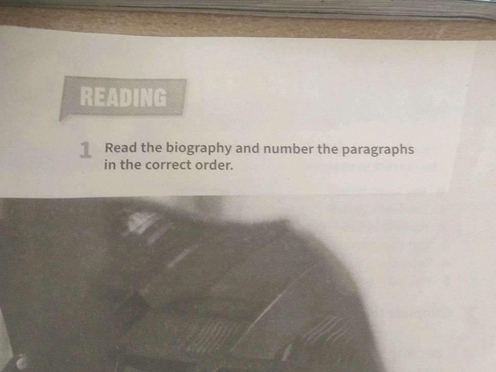 1 Read the biography and number the | StudyX