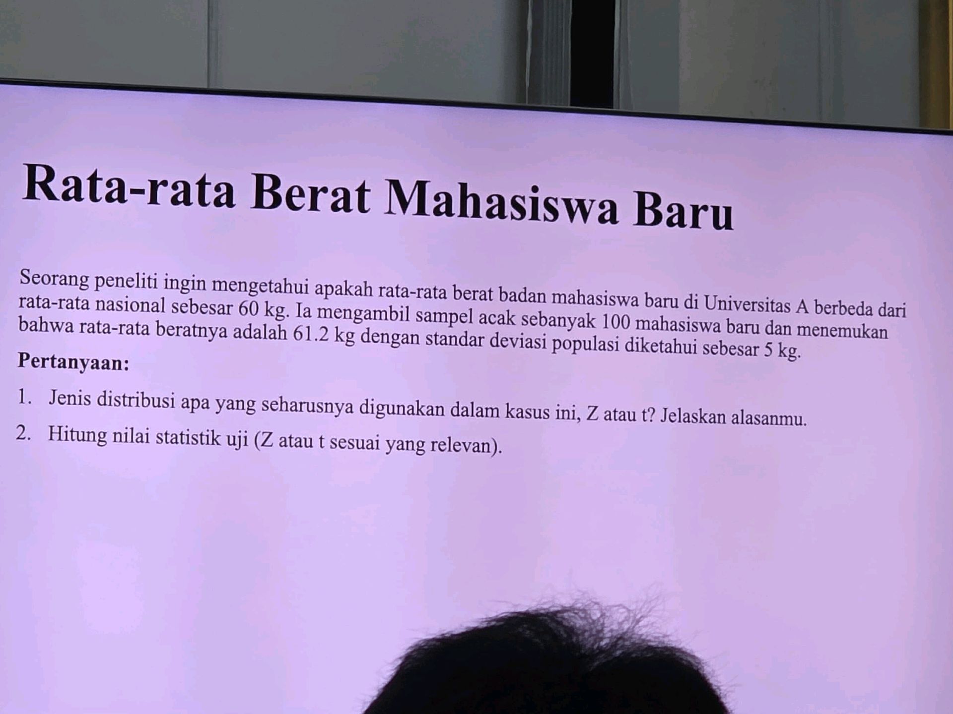 Seorang peneliti ingin mengetahui apakah | StudyX