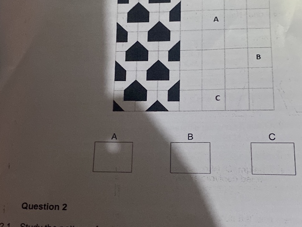 A pattern is shown. Determine the missing | StudyX