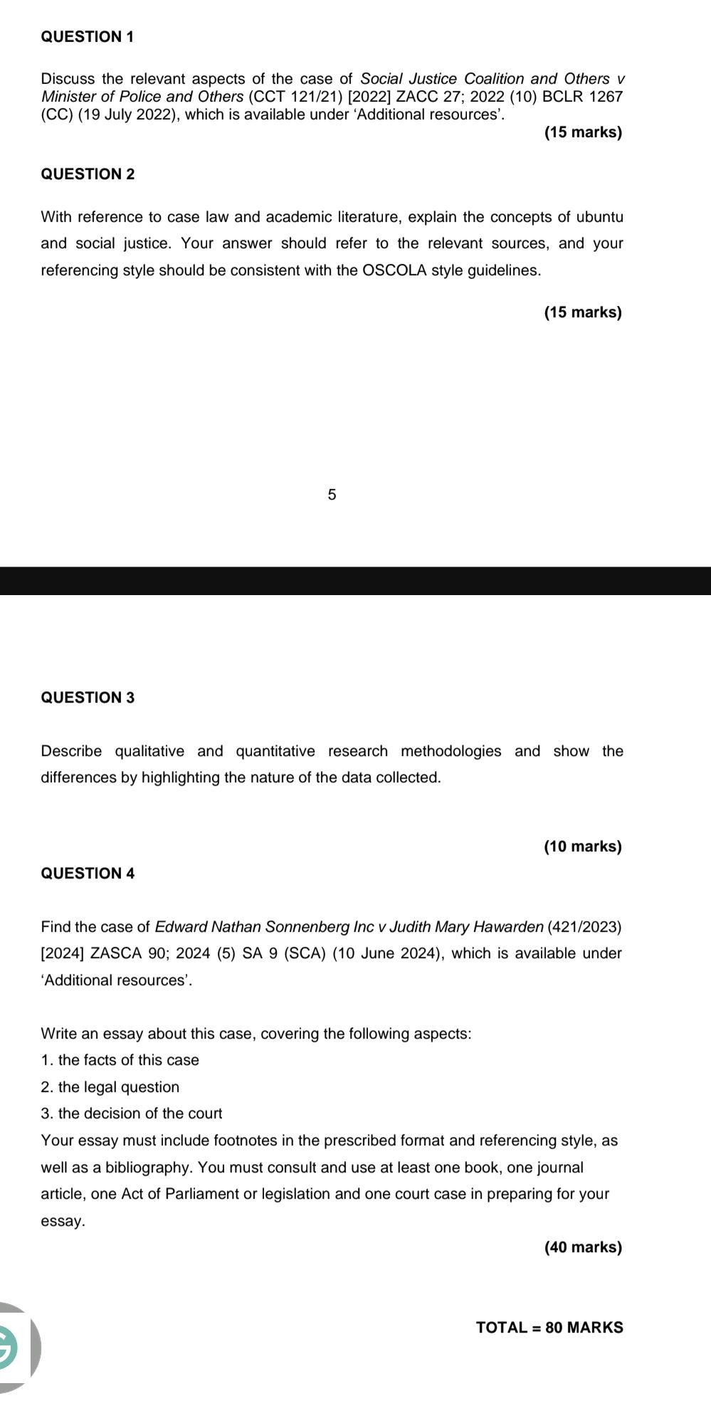 QUESTION 1 Discuss the relevant aspects of | StudyX