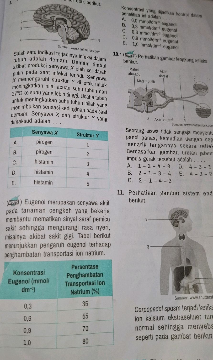 8. Salah satu indikasi terjadinya infeksi | StudyX
