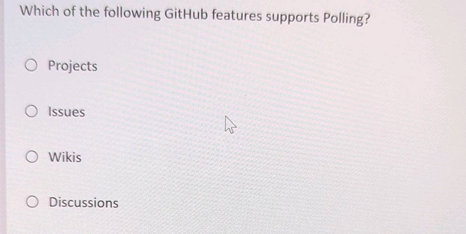 Which of the following GitHub features | StudyX